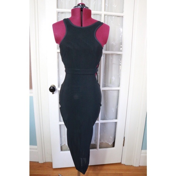 Bec & Bridge | Dresses | Like New Bec Bridge Black Mesh Sheer Tight ...